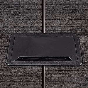 Regency Conference Room Table, 8 ft, Ash Grey/Black