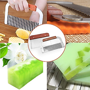 Voulosimi Soap Molds kit-2 Pcs 42 oz Loaf Flexible Rectangular Silicone Soap Mold 6 Cavities Silicone Mold with Wood Box