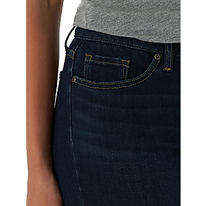 Lee Women's Ultra Lux Mid-Rise Slim Fit Skinny Jean, New Lawrence, 10 Short