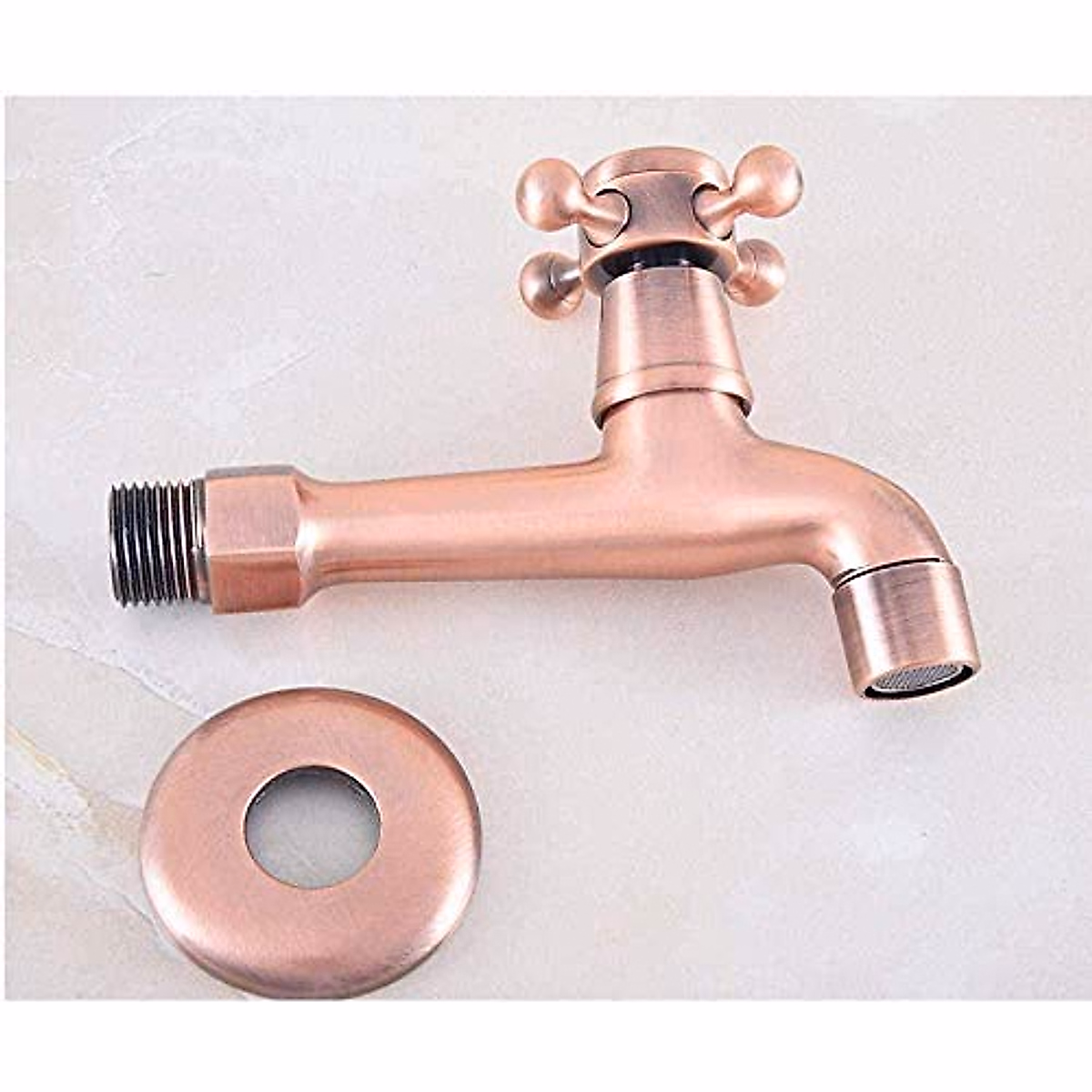NZDY Faucet Antique Red Outdoor Garden Water Tap/Mop Pool Faucet/Laundry Sink Cold Water Tap
