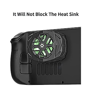 YIGORN Steam Deck Fan Cooler,Steam Deck Heatsink,Valve Steam Deck Radiator Upgrade,Cooling Stand Dock,Advanced Accessories Smartphone/Pad/Nintendo Switch Semiconductor Cooling Technology
