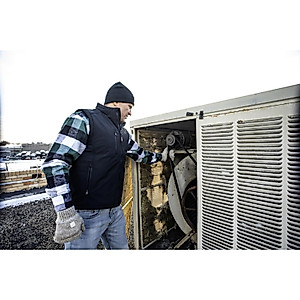 RefrigiWear Thinsulate Insulated Ragg Wool Convertible Mitten Fingerless Gloves with Suede Palm (Brown, Large)