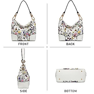 Dasein Hobo Purses for Women Soft PU Leather Handbags Slouchy Hobo Bags Shoulder Bag Top Handle Tote