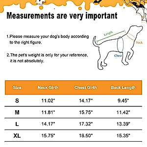 Yoption Dog Cat Ghost Pumpkin Cloak Costumes, Halloween Pet Puppy Funny Cosplay Dress Hoodie Clothes Outfits(M)