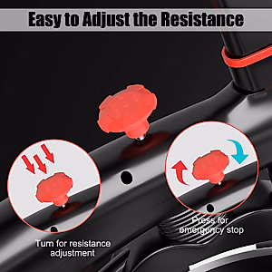 Goplus Indoor Cycling Bike, Upright Stationary Exercise Bicycle with Resistance Adjustment & Heart Rate Monitor, Adjustable Workout Belt Dive Bike for Home/Office/Gym, Black