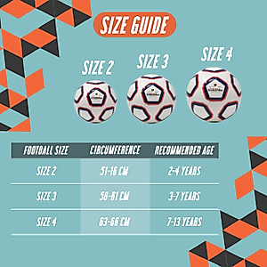 Lionstrike Lite Soccer Ball - Size 3 | Ages 2-4 | Indoor/Outdoor Training | Skill Practice & Confidence Boost | Boys, Girls (Orange)