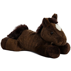 Aurora® Adorable Mini Flopsie™ Chestnut™ Stuffed Animal - Playful Ease - Timeless Companions - Brown 8 Inches