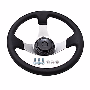 320mm(12.6“) Gear Rack Pinion & 300mm Steering Wheel Full Steel For 110cc Go Kart Gokart