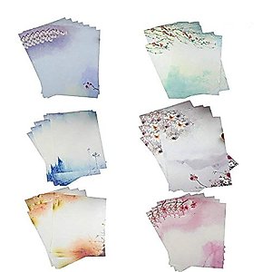 48PCS DLOnline Writing Stationery Paper, Letter Writing Paper Letter Sets Writing Paper,Stationary Paper,Letter Paper,Letter Paper Vintage,Letter Writing Paper,Paper Products,Letter Paper Stationary