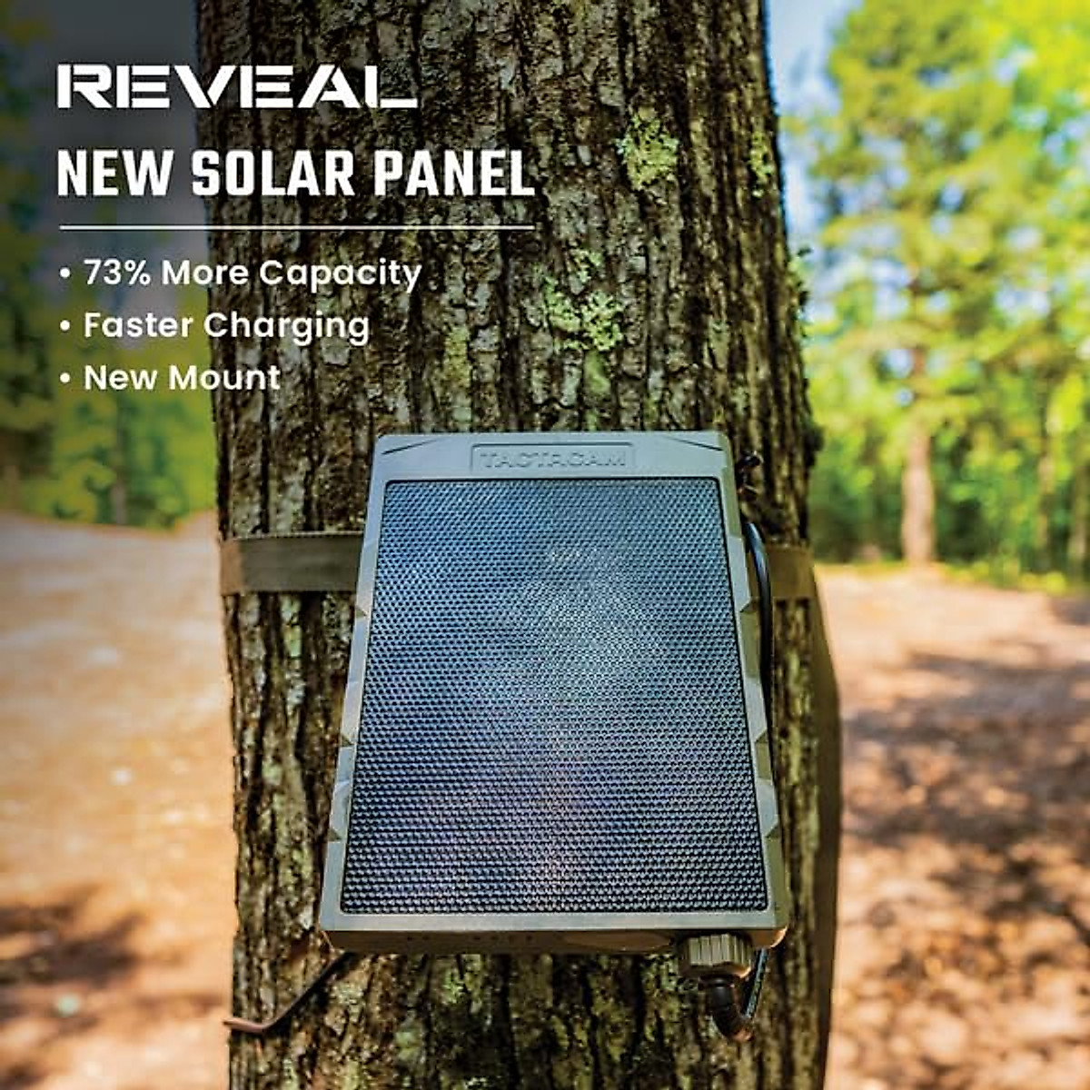 New TACTACAM Reveal Solar Panel for Reveal Cellular Trail Cameras X 2.0, X 3.0, X Pro 3.0 X, Gen 1, SK, XB (Solar Panel)