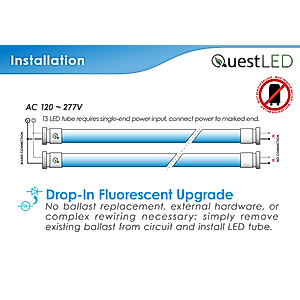LED T5 Ballast Bypass Tube Light (30 PACK) Shatterproof; 120-277V; 24W; 3200 Lumens=160lms/w; Rewire direct to AC power single sided connection; 50,000 Life Hours; 5 Year Warranty; UL & DLC Listed
