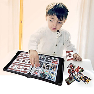 Football Cards Binder Holds Up to 720 Cards with 40 Sleeves, Famard Trading Card Binder with Wraparound Zipper and Convenient Carry Loop, 3-Ring Album for Card Collection Storage