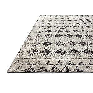 Justina Blakeney x Loloi Yeshaia Collection YES-02 Black/Neutral Transitional 7'-9" x 9'-9" Area Rug