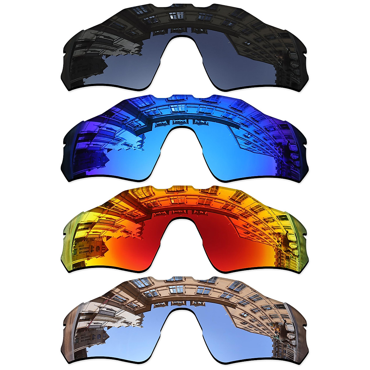 Vonxyz Set of 4 Lenses Replacement for Oakley Radar EV Path OO9208 Sunglass Combo Pack