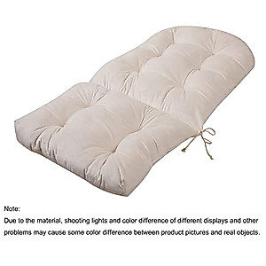 Big Hippo Indoor Adirondack Chair Cushion, Tufted High Back Patio Chair Cushions Soft Thicken Patio Seat Pad for Home Use (Beige)