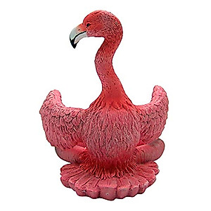 Pink Flamingo Wine Bottle Holder, Tabletop Decoration, 6 Inches