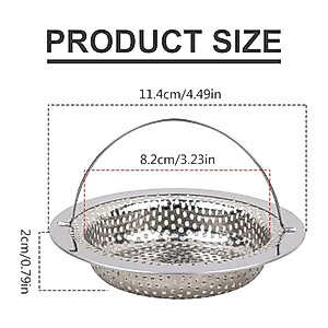 Effective Drain Filter For Kitchen Sink Bathtub Hair Catcher Shower Drain Hole Filter With Handle For Bathoom
