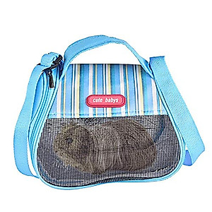 Rypet Guinea Pig Carrier Bag - Portable Breathable Outgoing Bag for Guinea Pig Hedgehog Squirrel Chinchilla and Other Similar Sized Animal