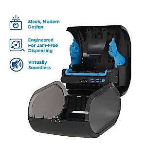 Impulse 8" 1-Roll Automated Touchless Paper Towel Dispenser Black 59498A