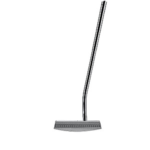 Bell H-360 Half-Offset CNC Milled Upright Lie Face Balance Golf Putter (76 Degree Lie) + Winn Dri-Tac Dark Gray Jumbo Grip | Made in USA (Right, 38)