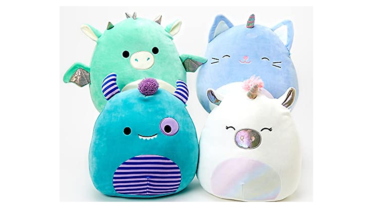 Squishmallow Mystery 4 Pack ~ Adorable Plush Set