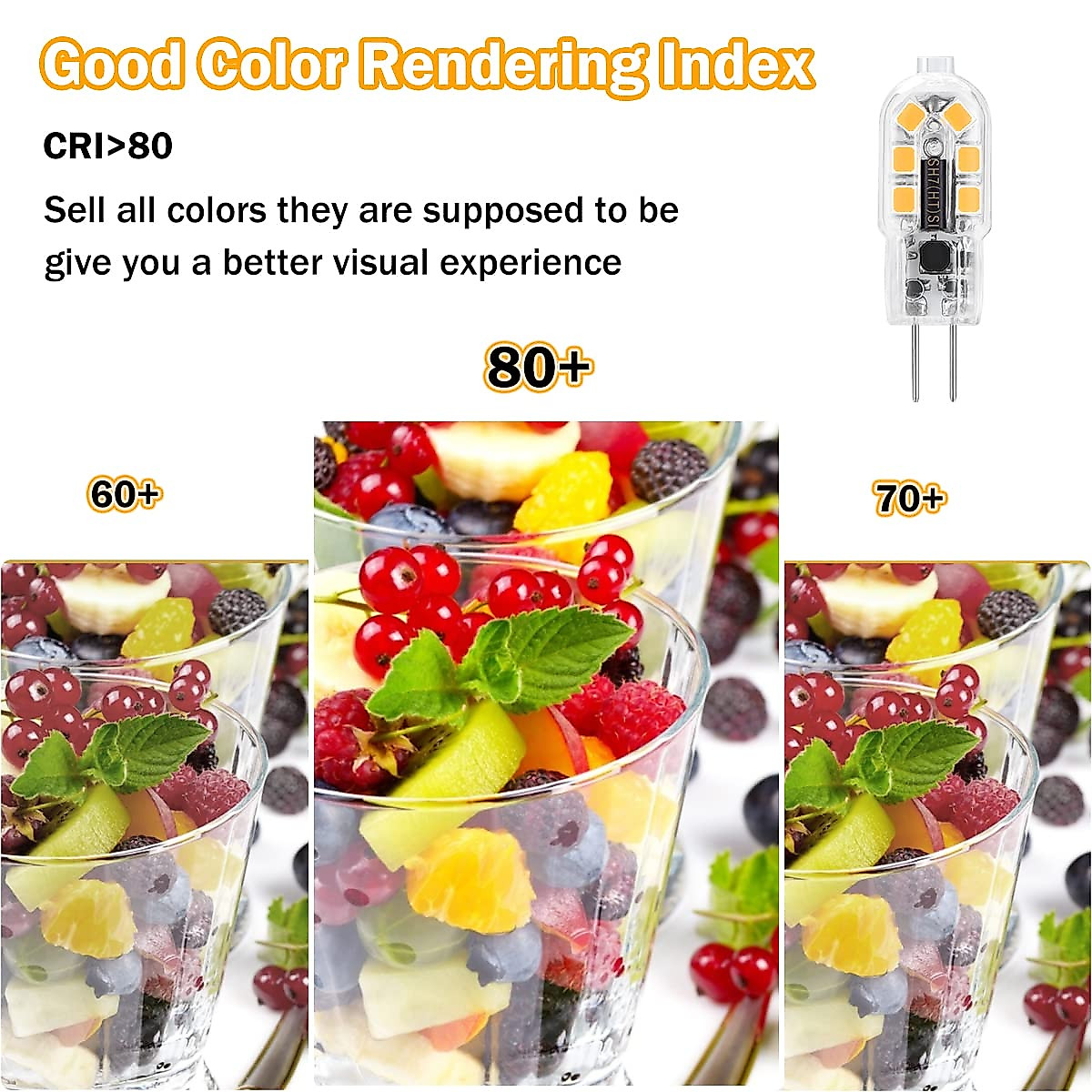 G4 LED Bulbs 12V 20W Halogen Bulb Replacement, HengBo G4 Bi Pin Base JC Type T3 Light Bulb Warm White 3000K for Under Cabinets Home Lights, Non-Dimmable, (Pack of 10)