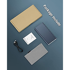 EnergyCell Pilot 5GS Portable Charger,20W PD&QC 3.0 USB-C Fast Charging Power Bank,12000mAh 18W Input Battery Pack Compatible with iPhone 12/X Samsung S20 and More - Navy Blue