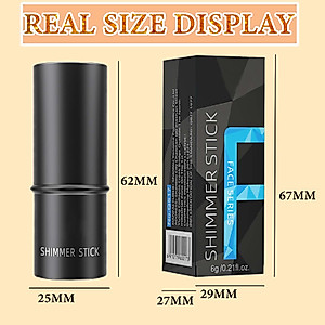 3 PCS Cream Contour Blush Stick,Long Lasting Waterproof Blush Stick for Cheeks&Lips Multipurpose Face Highlighting Concealing Cream,Shimmer Contour Stick Makeup for Women