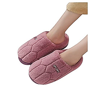 Womens Winter Warm Slipper,Slip On Faux Fur Fluffy House Shoes Non Slip Comfort Indoor Outdoor Womens Slippers