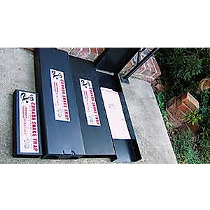 Snake Trap Large, (Foldable, Reusable 32"x10"x 3") with (1) Catch Insert, Commercial Grade, Made of Strong Corrugated Plastic in Alabama, USA