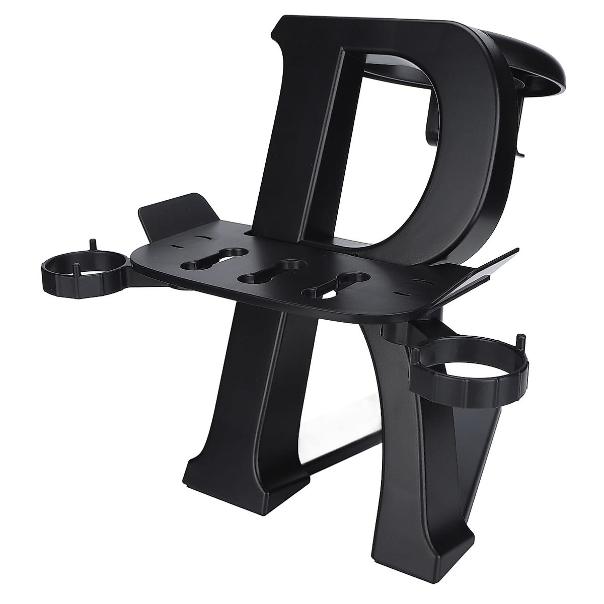 Upgraded Version Universal VR Stand,More Stable Base Headset Display Holder and Controller Mount Station for Oculus Quest, Quest 2, Rift, Rift S Headset and Touch Controllers(Black)