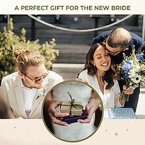 STOFINITY Advice for The Bride Cards - 50 Pcs Wedding Advice Cards for Bridal Shower Decorations, Marriage Advice and Wishes Cards Box for Wedding Shower Decor