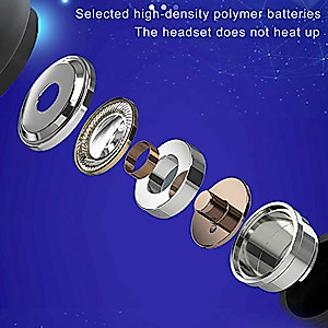 Heave Wireless Earbud,Mini Invisible Wireless Bluetooth 5.0 Earpiece,Hands-Free Noise Reduction in-Ear Earphone Built-in Microphone Headset for Sports/Business/Driving Black