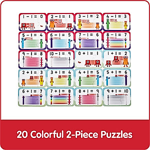 hand2mind Numberblocks Adding and Subtracting Puzzle Set, Addition and Subtraction Games, Number Puzzle, Math Games for Kids, Educational Toys, Toddler Matching Game, Preschool Learning Activities