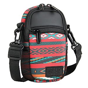 USA GEAR Compact Point and Shoot Camera Case Small Digital Camera Bag with Accessory Pockets and Shoulder Strap - Compatible with Sony CyberShot, Canon G7X Mark iii, Nikon COOLPIX and More (Southwest)