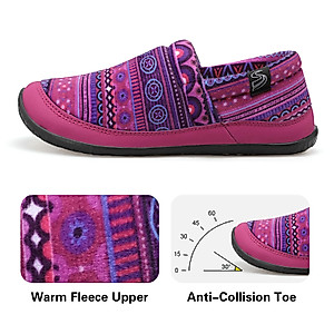 Spesoul Warm House Slippers for Women Men Fuzzy House Shoes Home Slipper Socks Outdoor Moccasin Slippers Sneakers Closed Back Lightweight Barefoot for Bedroom Office Travel 7.5-8.5 Women/5.5-6.5 Men