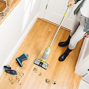 Shark VM200P10 VACMOP Cordless Hard Floor Vacuum Mop with 10 Disposable Pads and 12 oz solution Charcoal Gray -(Renewed)…