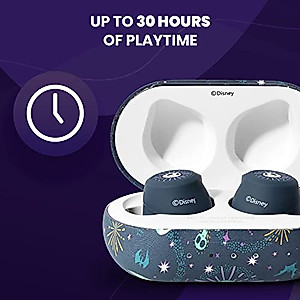 iJoy Disney Nightmare Before Christmas TWS Earbuds Wireless Bluetooth 5.0 Compatible in-Ear Headset with Built-in Mic & Portable Recharging Case - IPX8 Waterproof & Sweatproof,Long Battery Life