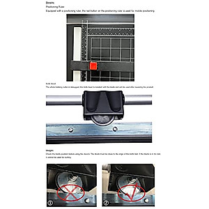 US Stock - 24 Inch Manual Precision Rotary Paper Trimmer, Sharp Photo Paper Cutter, Rotary Paper Cutter Trimmer