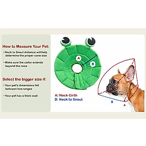 Dog Cone, Pet Recovery Collar Comfy Pet Cone Collar Protective Collar for After Surgery Lick Wound Healing Flexible Cone for Dogs After Surgery (XL)
