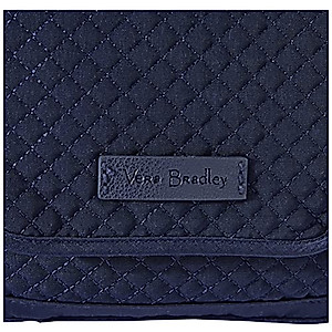 Vera Bradley Women's Microfiber Mini Hipster Crossbody Purse With RFID Protection, Navy, One Size