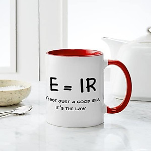CafePress Ohms Law Mugs Ceramic Coffee Mug, Tea Cup 11 oz