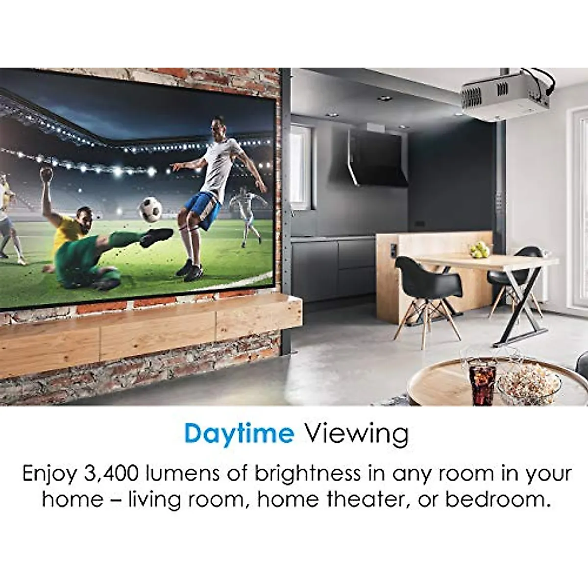Optoma UHD30 True 4K UHD Gaming Projector | 16ms Response Time with Enhanced Gaming Mode | Lowest Input Lag on 4K Projector | 240Hz Refresh Rate | HDR10 & HLG