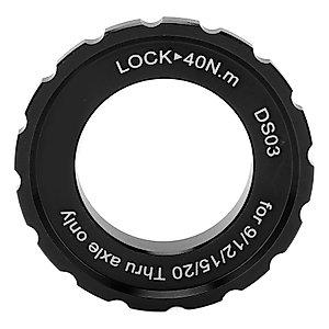 Leapiture Bike Centre Lock Centre Lock Hub Barrel Axle Bike Mountain Bike Lock Cover for 9/12/15/20mm Axle(Black)