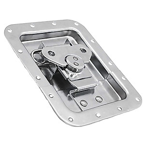 Seismic Audio - SARHW47 - Large Recessed Spring Loaded Butterfly Latch for Rack Road Case Stainless