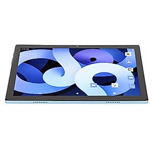 DAUERHAFT Tablet, Front 8MP Rear 16MP 10.1 Inch Digital Tablet 2560X1600 Resolution for Learning for Entertainment (Blue)
