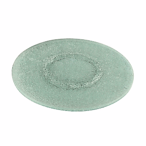 MILAN Ainsley Lazy Susan, 24", Clear Crackled
