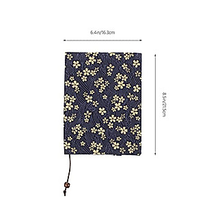 Tofficu Book Sleeve Cover with Flower Pattern Washable Book Protector Fabric Paperback Cover Novel Padded Case