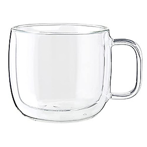 ZWILLING J.A. Henckels Cappuccino Glass Mug Set, Clear