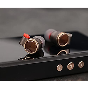 Linsoul TINHIFI T4 Plus 10mm Magnetic CNT Driver in-Ear Monitor with N54 Circuit, CCAW Voice Coil, Metal Case, Wood Faceplate, Detachable Silver-Copper Cable for Audiophile Musician